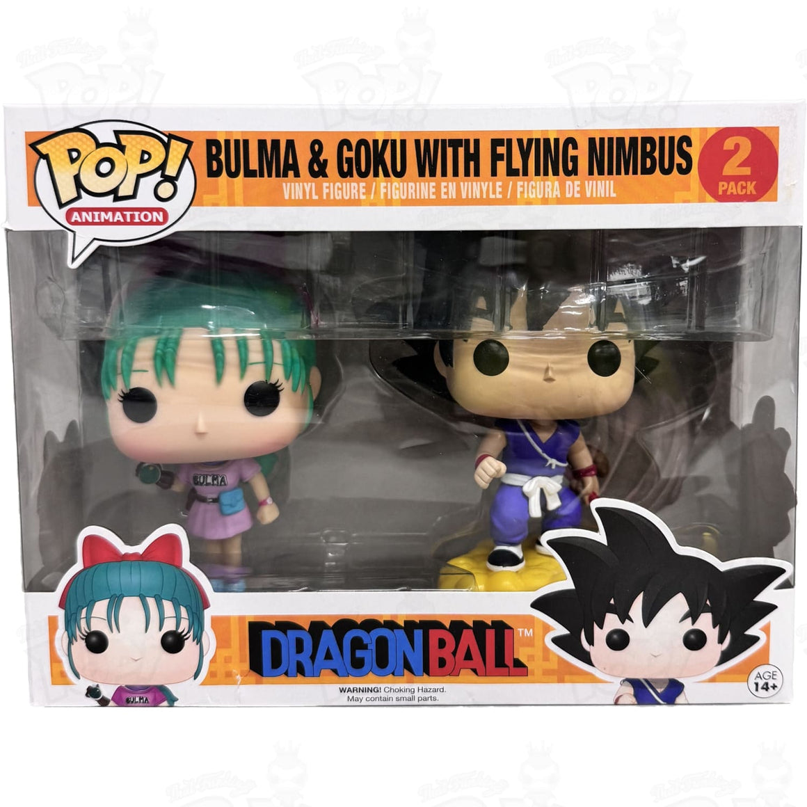 Dragon Ball Bulma & Goku with Flying Nimbus (2-Pack)