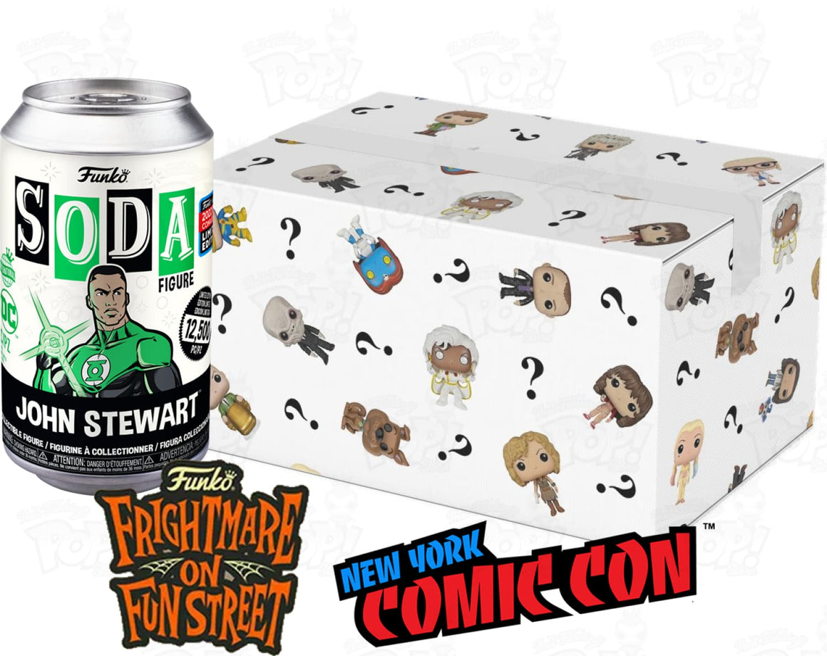 John Stewart Green Latern SODA + 3 NYCC22 Pops Mystery Box