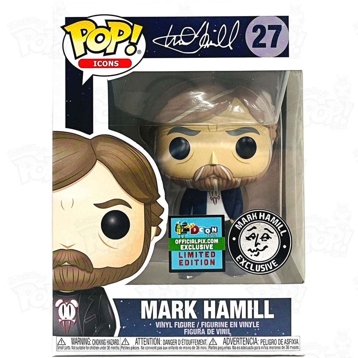 Mark Hamill (#27) White T-Shirt