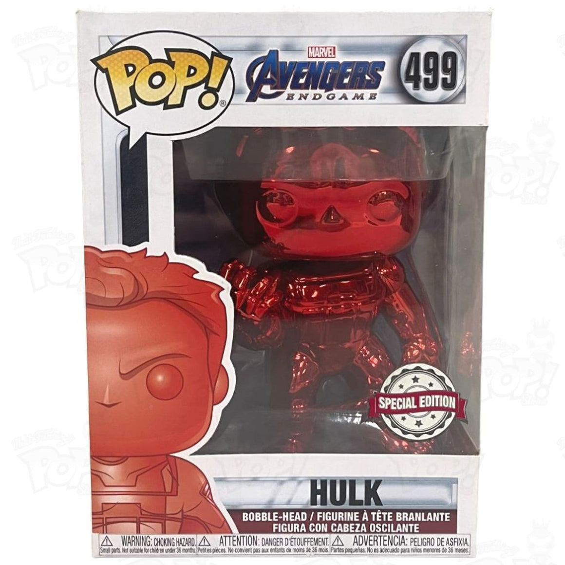 Marvel Avengers Endgame Hulk Chrome Red (#499)