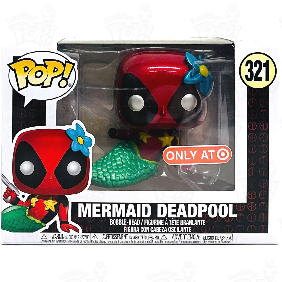 Marvel Mermaid Deadpool (#321) Metallic Target Exclusive