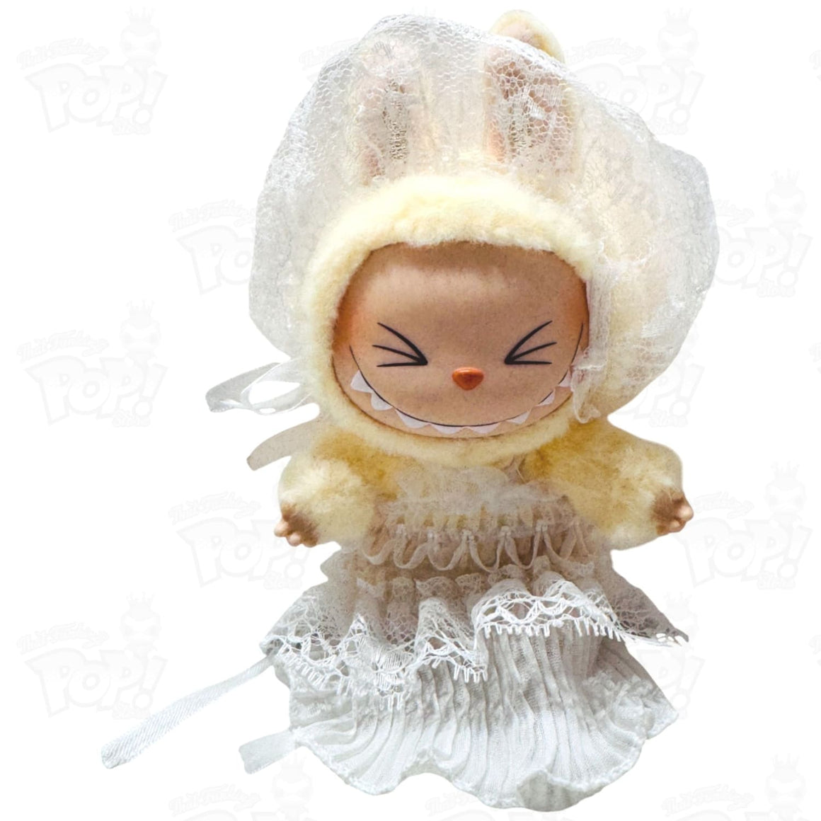 Pop Mart The Monsters Labubu OUTFIT White Dress & Veil