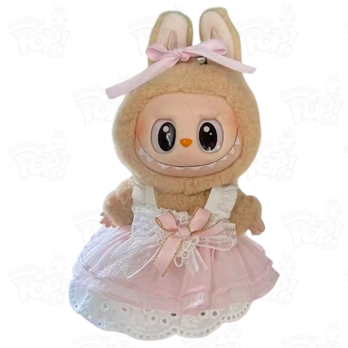 Pop Mart The Monsters Labubu OUTFIT White / Pink Dress