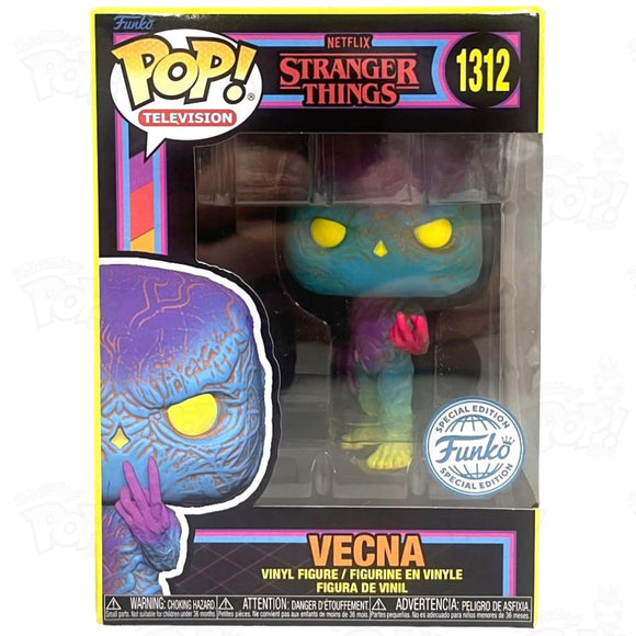 Funko Pop Vecna Funko Pop! TV: Vecna Blacklight Special Edition - Stranger Things Collectible ...