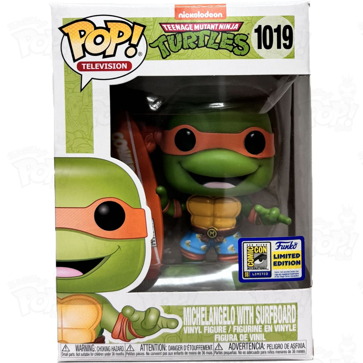 TMNT Teenage Mutant Ninja Turtles Michelangelo with Surfboard (#1019 ...